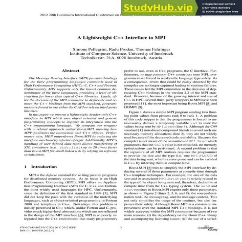 A Lightweight C Interface To Mpi Pdf 