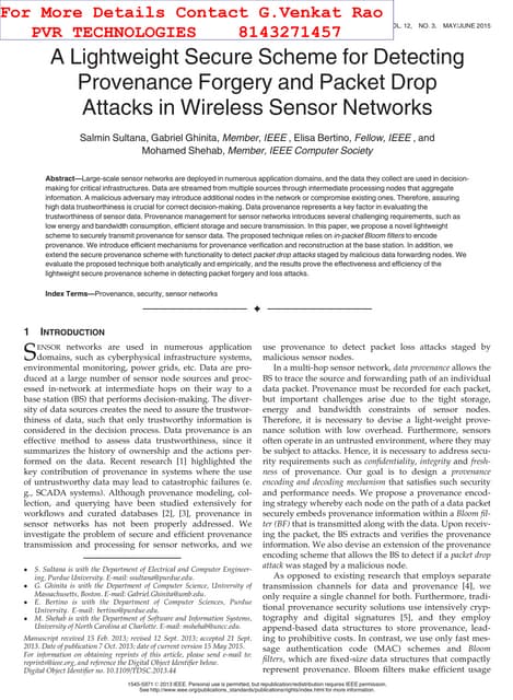 A Secure And Efficient Id Based Aggregate Signature Scheme For Wireless Sensor Networks Pdf