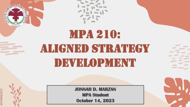 Comprehensive Development Plan | PPTX