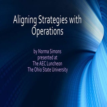Aligning strategies with operations | PPTX | Human Resources | Business