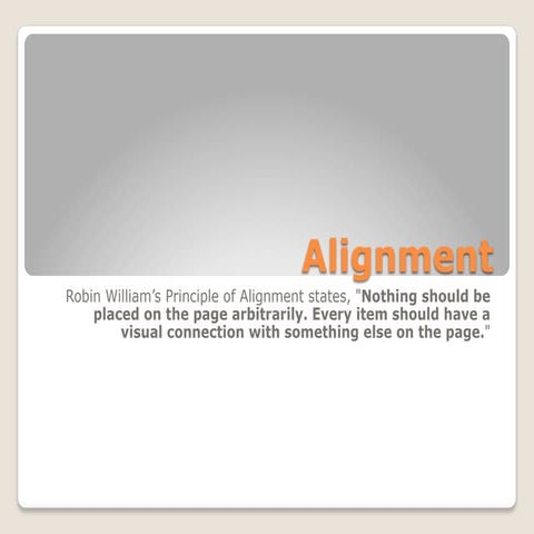 Page Layout Techniques: Alignment | PDF