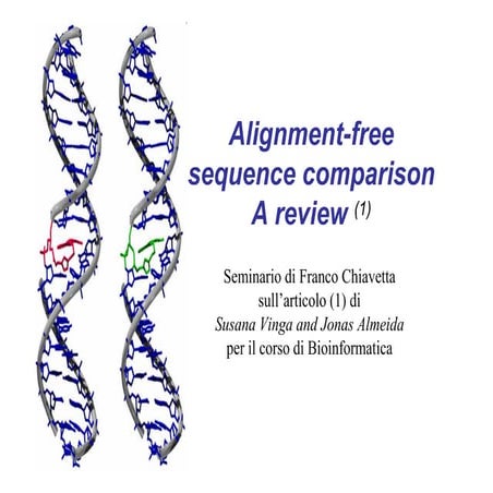 Alignment free sequence comparison—a review | PDF