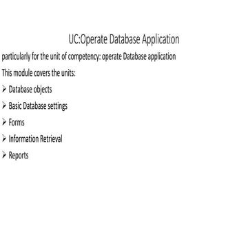 Introduction to ms access database | PPTX