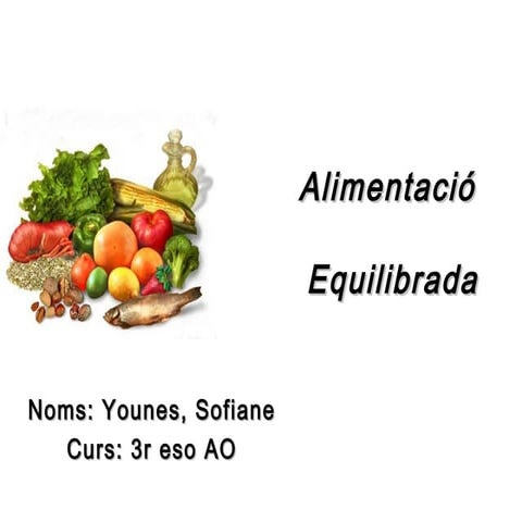 Alimentació equilibrada | PPT