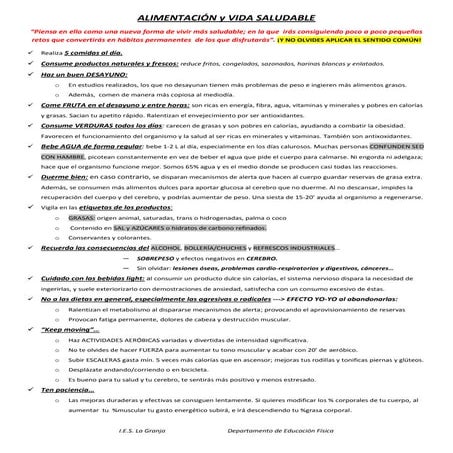 Alimentacion Saludable | PPT