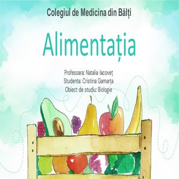 alimentatia corecta, modulul Nutriția la om | PDF