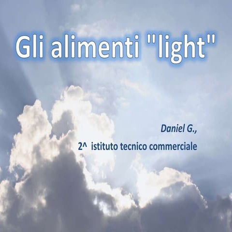 Alimenti light | PPT
