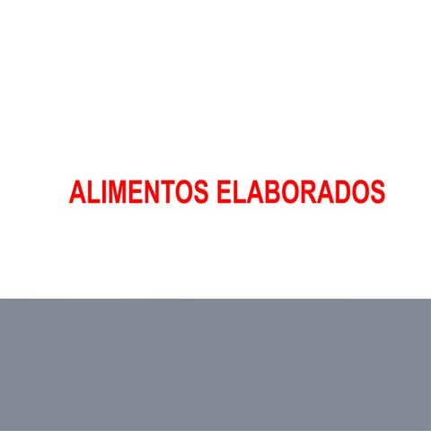 Alimentos Elaborados | ODP