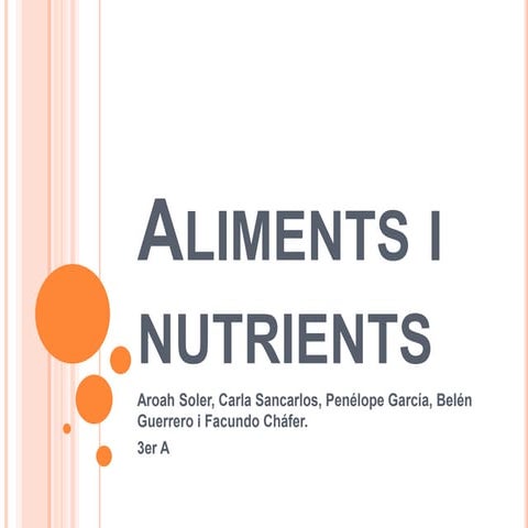 Aliments i nutrients | PPTX