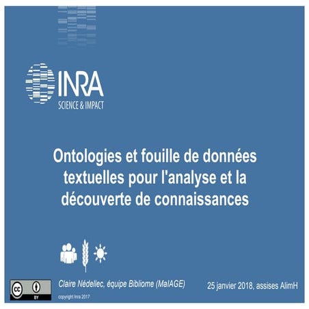 Ontologies Et Fouille De Données Textuelles Pour Lanalyse Et La