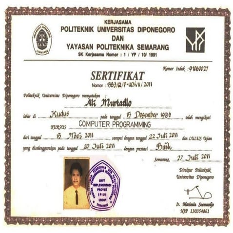 Ali murtadlo Progammer Komputer | PPT