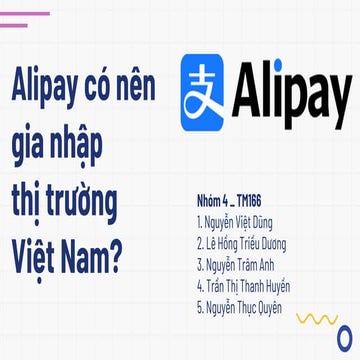 Alipay marketing presentation of a group | PPTX