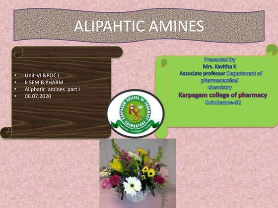 Amines | PPT