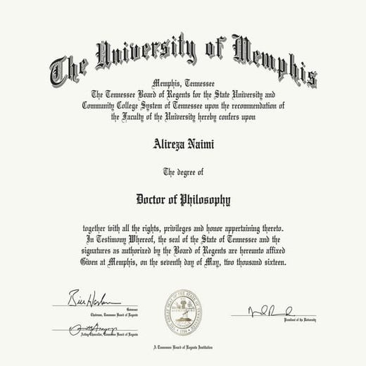 Alireza Naimi PhD Degree | PPT