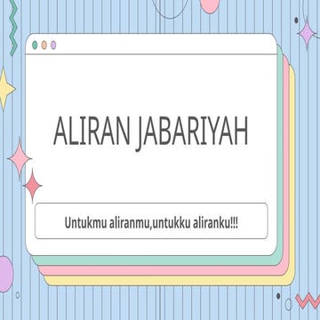 aliran jabariyah Materi Akidah Akhlak kelas 11 Madrasah Aliyah | PPTX