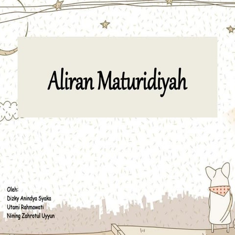 Aliran maturidiyah | PPTX