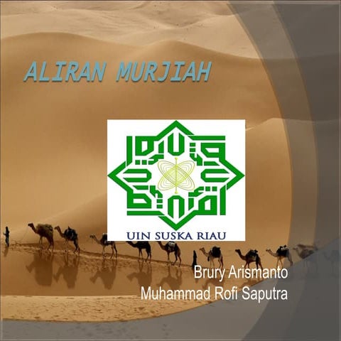 Aliran murjiah 1 | PPT