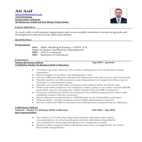 Ali Collection resume | PDF
