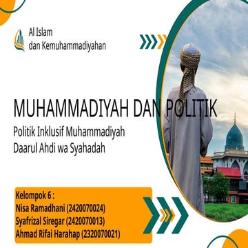 Al Islam - Politik Muhammadiyah (Kelompok 6).pptx
