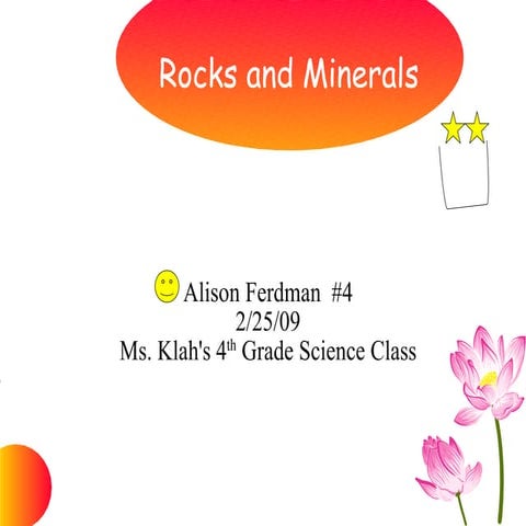 8th Grade Rocks and Mineral Powerpoint | PPT