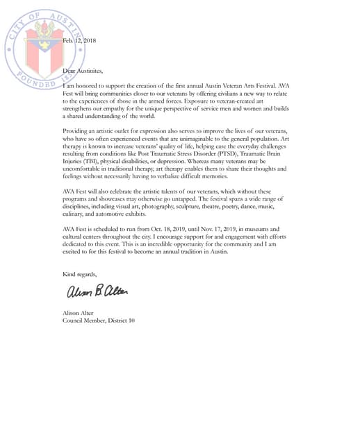 A Letter form Senator Kirk Watson | PDF A Letter form Senator Kirk Watson | PDF