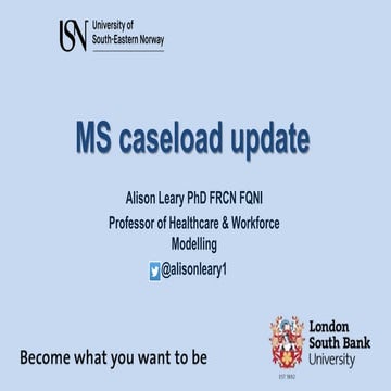 Alison Leary- MS caseload update | PPTX