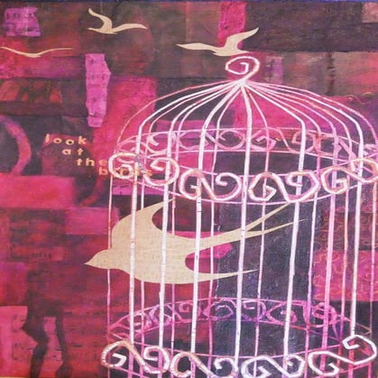 Alison Veazey Look At The Birds Mixed Media | PDF