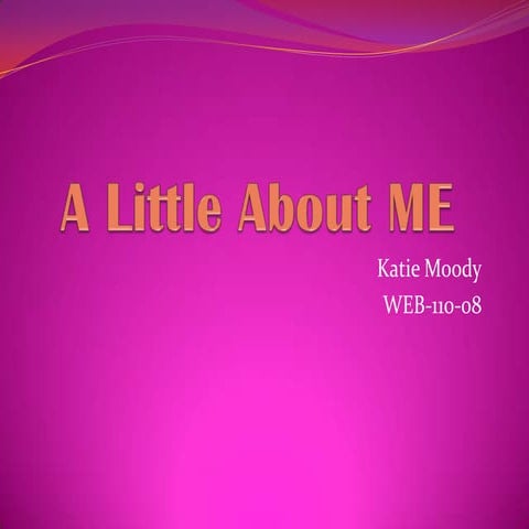 A little about me slideshow | PPSX