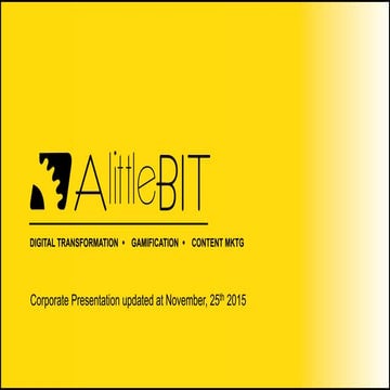 AlittleBIT - Corporate Presentation | PPT