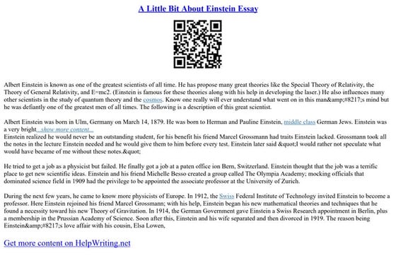 Presentation on einstein | PPT