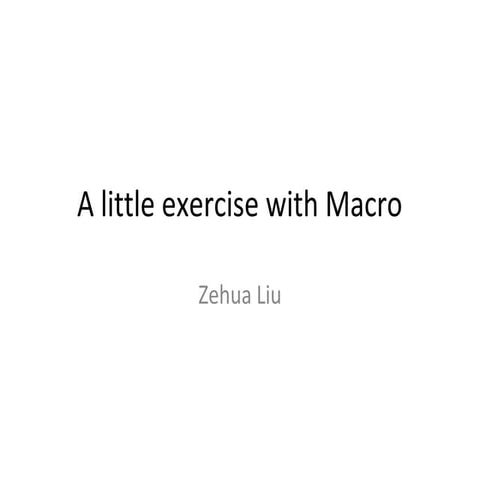 A Little Exercise With Clojure Macro Ppt
