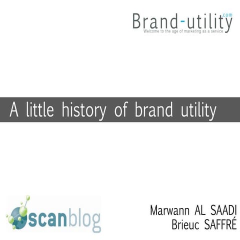 A little history of brand utility | PPT