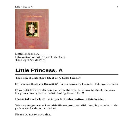 A little princess | PDF