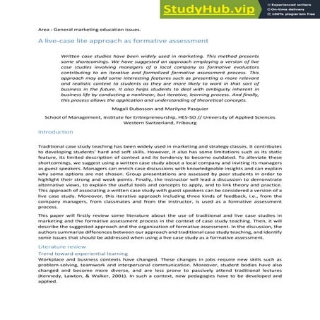 A live-case lite approach as formative assessment.pdf