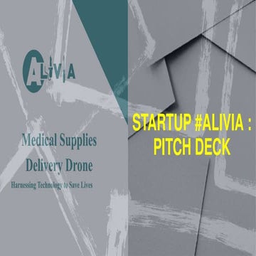 ALIVIA PITCHDECK Provider of cancer insurance services | PPTX