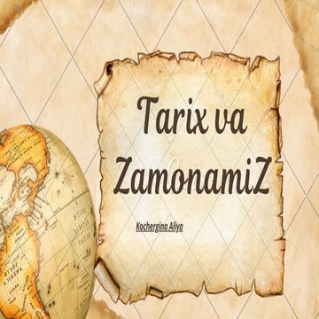 Tarix va Zamonamiz, History and now | PDF