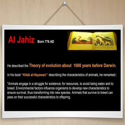 Al jahiz (Father of Evolution Theory) | PPT