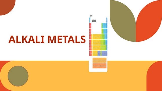 Alkali metals chemistry pro presentation professional | PPTX