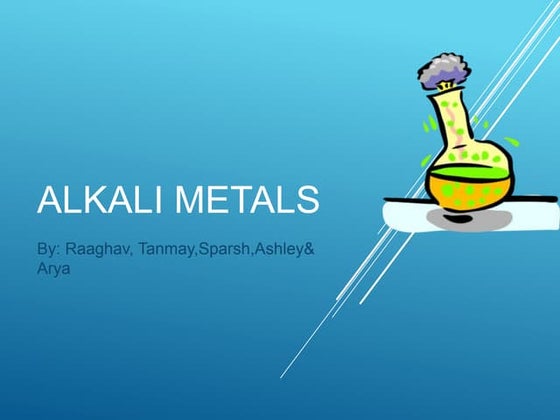 Understanding Alkali Metals: Properties, Reactions, and Applications | PDF