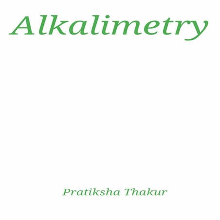 Alkalimetry | PDF