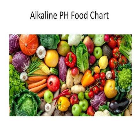 Alkaline ph food chart | PPT