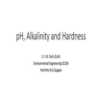 Lab 4 alkalinity –acidity and determination of alkalinity in water | PDF
