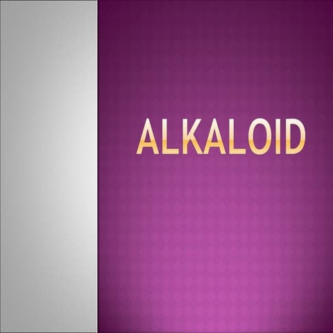 Bagian 2 klasifikasi alkaloid | PDF