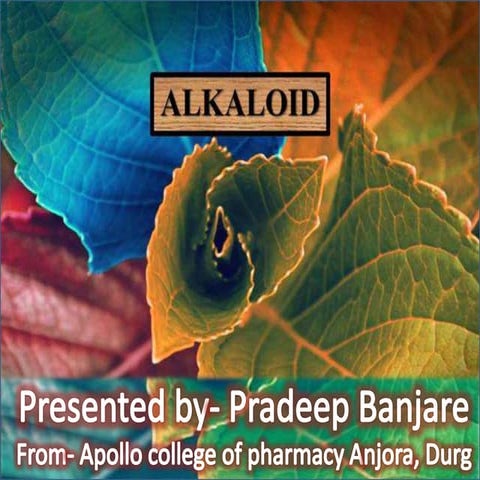 Alkaloids | PPT