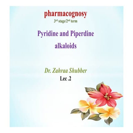 Synthesis of important alkaloid | PPT