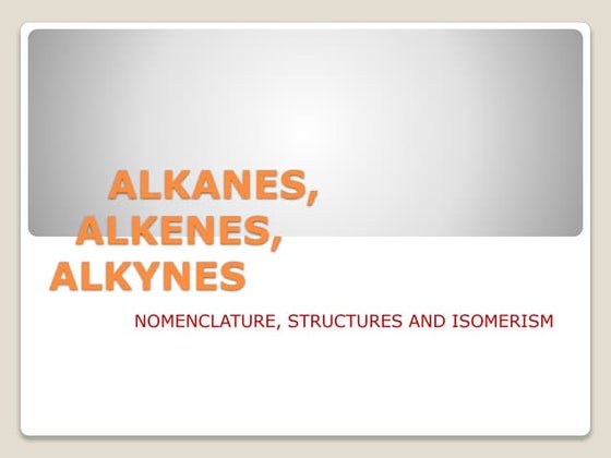 Alkanes | PPT