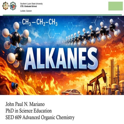 Comprehensive Overview of Alkanes in Advanced Organic Chemistry | PDF