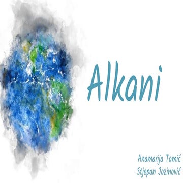 Alkani - parafini | PPTX