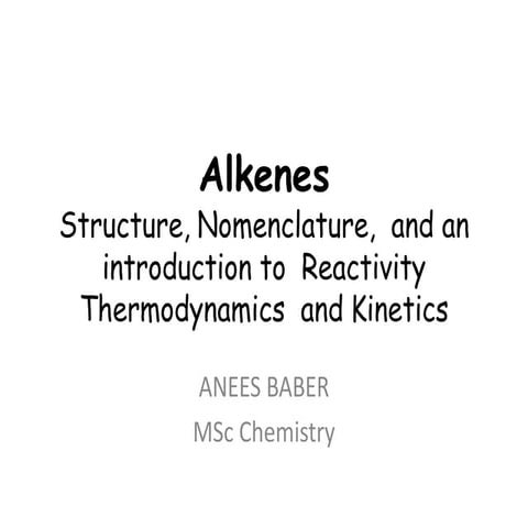 Alkene | PPT | Free Download
