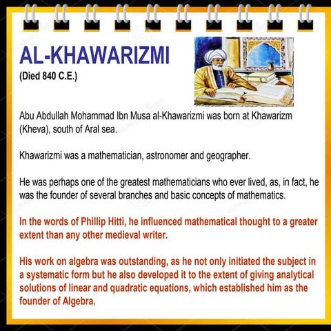 AL-KHAWARIZMI | PPT